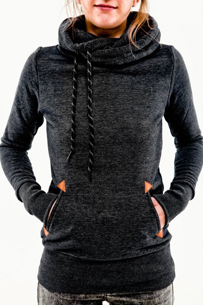 Stylish Hooded Long Sleeve Pocket Design Casual Hoodie Sweater on Luulla
