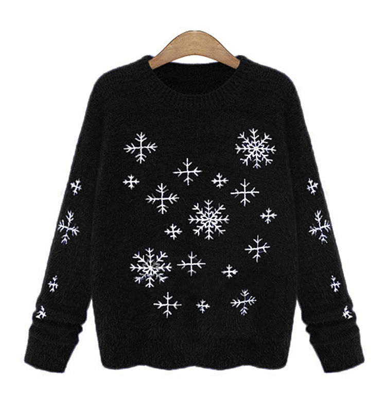 Fashion O Neck Long Sleeve Knitted Pullover Jumper Sweater Knitwear On