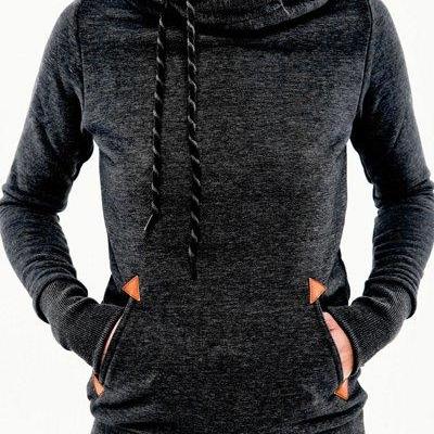 Stylish Hooded Long Sleeve Pocket Design Casual Hoodie Sweater on Luulla